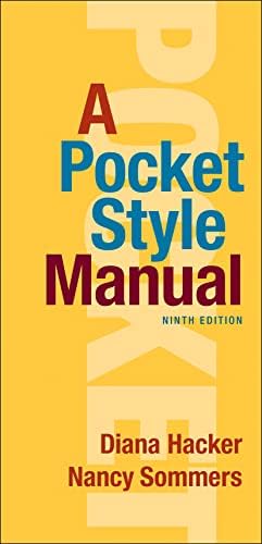 Amazon.com: A Pocket Style Manual: 9781319169541: Hacker, Diana ...