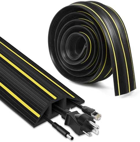 Amazon.com: Floor Cord Cover, 10ft Cord Covers for Wires on Floor ...