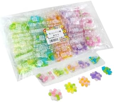 Amazon.com : Hana Konpeito Mini Bag Pack Japanese Sugar Rock Candy (1 ...