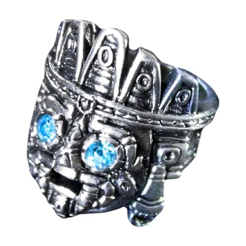 Anillo Dios Azteca Tláloc: Hecho en Plata 925 con Zirconia, Maya Azteca ...