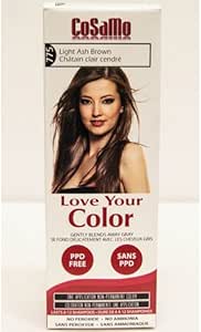 Amazon.com: CoSaMo Love Your Color Hair Color 775 Light Ash Brown (Pack ...