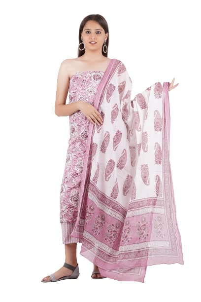 Buy KWATCHI Womens And Girls Pure Cotton Unstiched Salwar Suit Dress ...