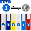 Amazon.com: 1-25 Consecutive Number Stickers, Small Round Vinyl Number ...