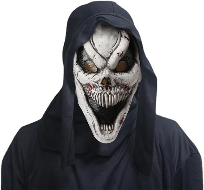 Amazon.com: LUNROUG Halloween Mask Ghost Scary Mask Horror Mask,Scream ...