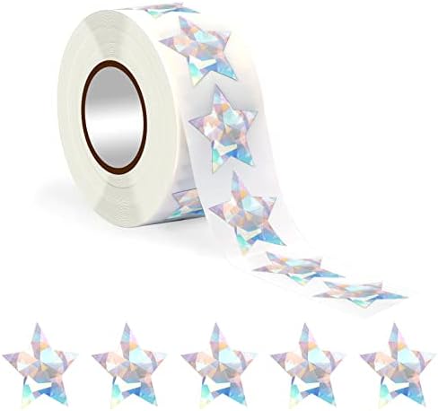 500 Stück 25mm Silber Sterne Aufkleber für Kinderbelohnung in Schule ...