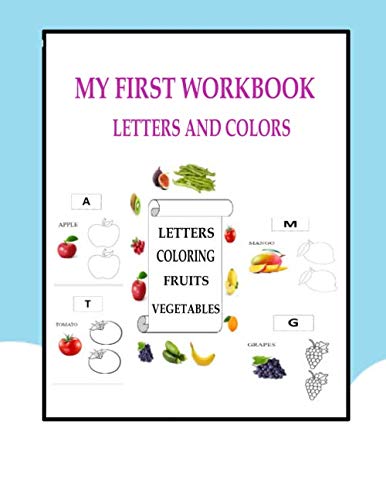 Amazon.com: My First Workbook Letters and Colors: 8,5"X11" inch 26PAGES ...