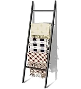 Amazon.com: 6-Tier Blanket Ladder Wooden, 5.7FT(66.5'') Blanket Quilt ...