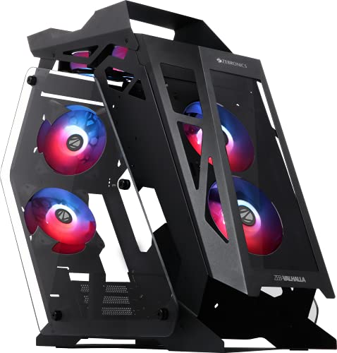 ZEBRONICS ZEB-947B Valhalla Computer case /Gaming Chassis, Supports ...