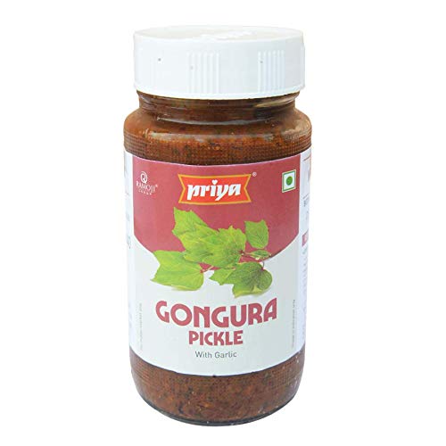 Priya Gongura Pickle with Garlic, 300g - Homemade Achar - Traditional ...