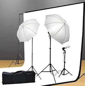 Amazon.com : Studio Lighting Kit 1000 Watt Lighting Kit with Backdrop ...