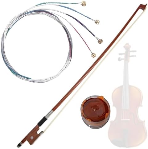 Imaginea 4/4 Violin String with Bow & Rosin | Violin Strings Full Set ...