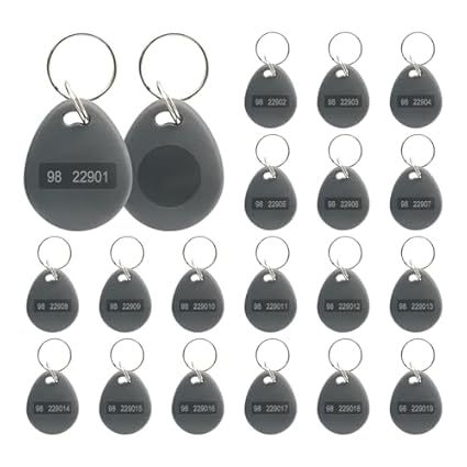 Amazon.com: RFID Key Fobs Writable, HID 125KHZ 26 Bit Keyfobs Proximity ...