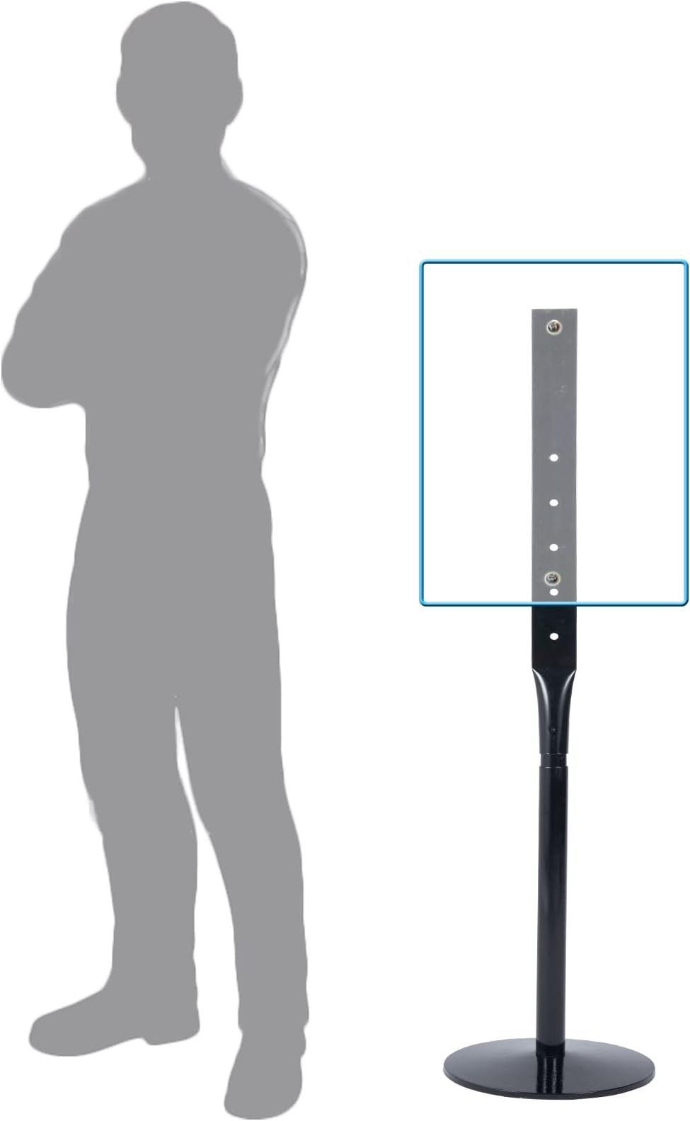 Amazon.com: Furnishh Cast Iron Sign Stand with 17" Dia Base 48" Tall ...