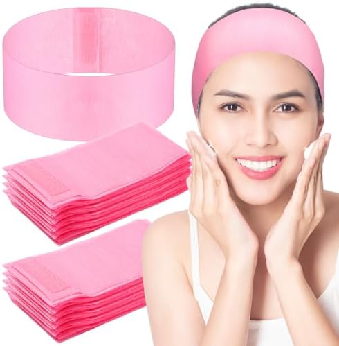 Amazon.com : Juinte 300 Pieces Disposable Spa Facial Headbands Bulk ...