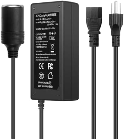 Amazon.com: DC 12V 10A Power Supply AC to DC Converter 120V to 12V ...