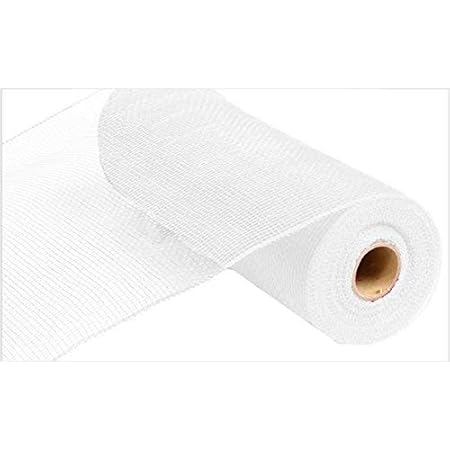 Amazon.com: 10 inch x 30 feet Deco Poly Mesh Ribbon - Value Mesh (White ...
