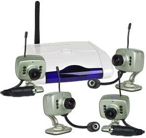 Amazon.com: Kit w/Cámara De Vigilancia Inalámbrica de 2,4 GHz Receptor ...