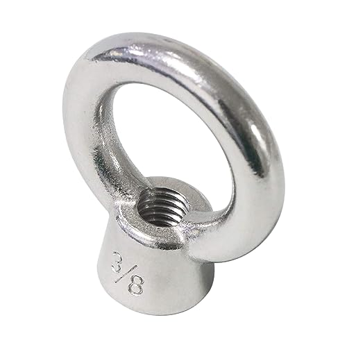 Snapklik.com : NIDAYE 3/8 UNC Marine Grade Lifting Eye Nut