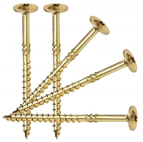 SS8 25 x 200mm Wood Screws Timber TORX Wafer Head for Decking Sleeper ...