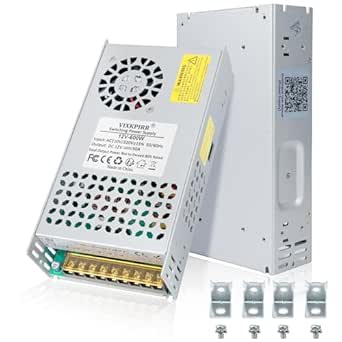 Amazon.com: VIXKPIRR New Version DC 12V 50A 600W Power Supply 110V AC to 12V DC Converter ...