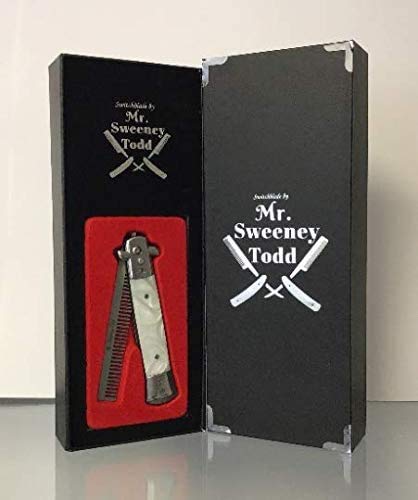 Buy Stainless Steel Switchblade Foldable Comb (White) - Push Button ...