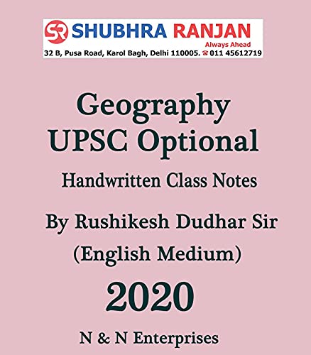 Buy Shubhra Ranjan Ias Geography Optional Handwritten Class Notes 2020 ...