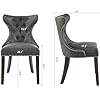 Amazon.com - PADMA HOUSE Tempered Glass Dining Table Chair Set with 4 ...