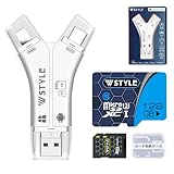 ・ブランド:W STYLE・製造元:株式会社佐藤・モデル:DN063_white+128GB・製造元/メーカー部品番号:DN063・【4in1多機能カードリーダー】 Lightning、Type-C、USB、Micro USBの4種類のコネ...