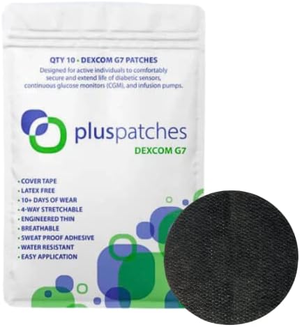 Amazon.com: CGM Cover Tape (10pk) for Dexcom G7 - Adhesive Patches ...