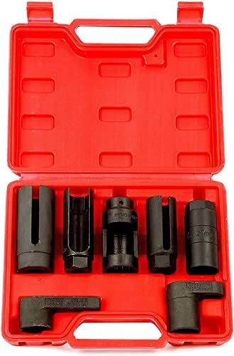 7Pcs Oxygen Sensor Remover Set,3/8" & 1/2" Drive Oil Pressure Sending ...