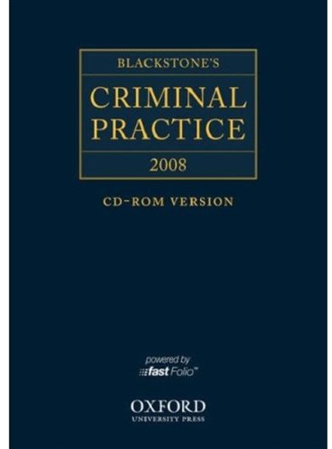 Blackstone's Criminal Practice 2008 CD-ROM: Amazon.co.uk: Ormerod ...