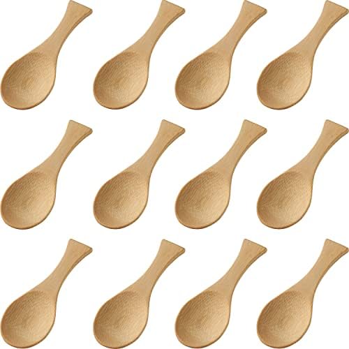 Amazon.com: Arroyner 20 PCS Mini Wooden Spoon Mini Bamboo Spoons Small ...