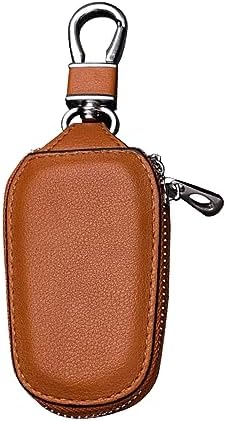 JNNJ Car Key Case, Top Layer Cowhide Leather Car Key Cover ...