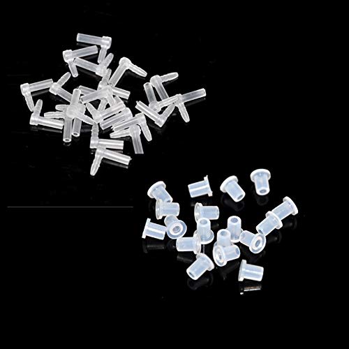 Yoton Small Rubber CISS Connector, 8 pcs (4 Sleeves, 4 Bends), White ...