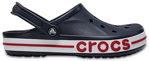 Buy crocs Unisex Adult Bayaband Clog Navy/Pepper 205089-4CC-M5W7 at ...