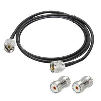 Amazon.com: MECCANIXITY 1Pcs 5FT RG58 Coaxial Cables UHF Male to UHF ...