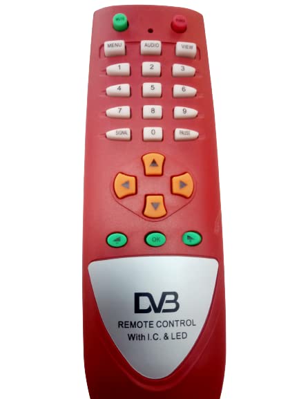 Buy Unbreakable Remote DD Free Dish-DVB DTH Box, (Red, Remote) - Pack ...