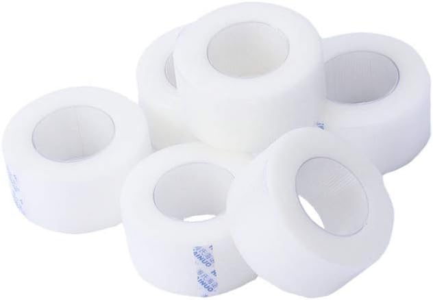 6 Rolls Medical Tape Sensitive Skin Tape Clear Tape Microporous First ...