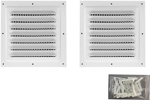 2 Pcs Aluminum Attic Vent 10" X 10" Shed Vents Gable Vents for Houses ...