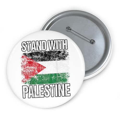 Amazon.com: Palestine Nationality Flag pin badge button,Support ...
