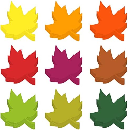Amazon.com: Whaline 45Pcs Fall Maple Leaves Cutouts Autumn Maple Leaf ...