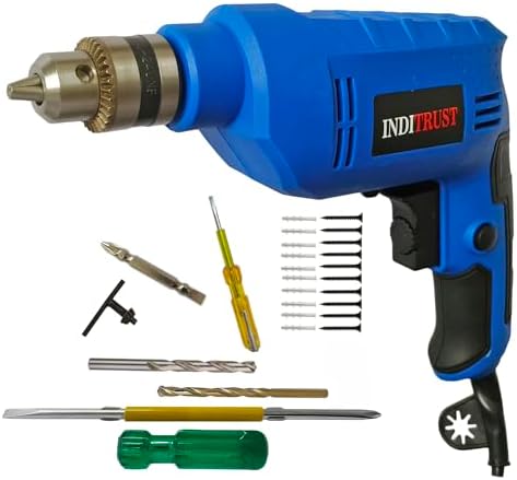 Inditrust 500w Reversible Drill Machine with 6 MONTHS warranty 20pc ...