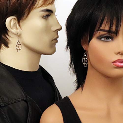 Amazon.com: Real Metal Pewter Brass Knuckles Polished Silver Finish ...