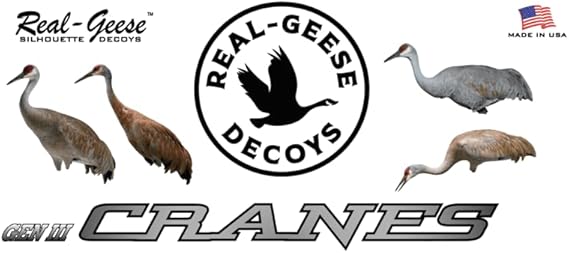 Amazon.com : Real-Geese Decoys Gen 3 Sandhill Crane Decoys : Sports ...