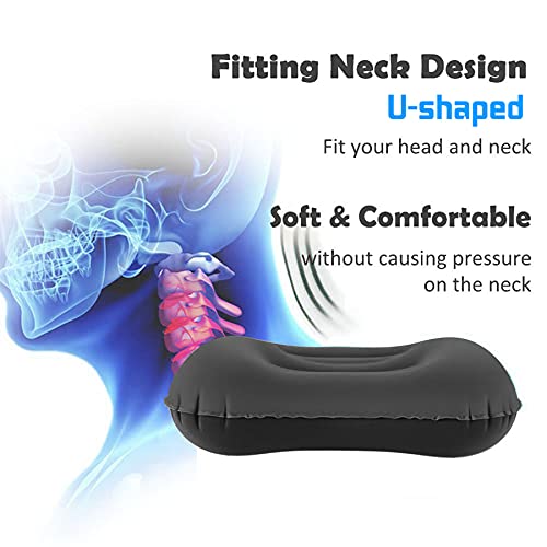 Ultralight Inflating Pillow,Camping &Beach Travel Pillow,Press to ...