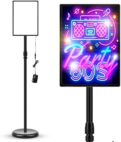 Amazon.com : VAIIGO Pedestal Sign holder Stand 11x17inch Adjustable ...