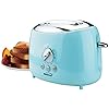 Cool-Touch 2-Slice Retro Toaster with Extra-Wide Slots (Blue) : Amazon ...