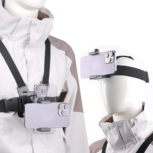 Amazon.com: Mobile Phone Chest Strap Harness Mount Head Strap Holder ...
