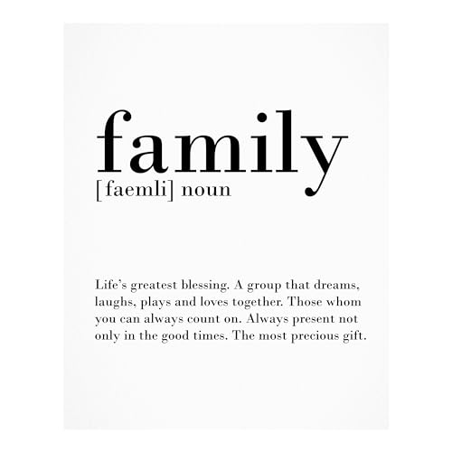 Amazon.com: Family Definition Wall Art - Inspirational Wall Art Print ...