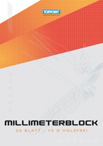 3x Millimeterblock Millimeterpapier DIN A4: Amazon.de: Spielzeug